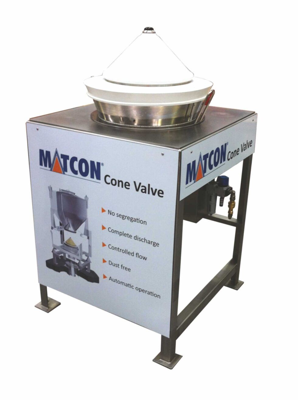 What is cone valve and its use in pharmaceutical?